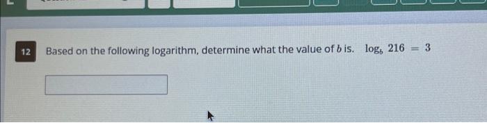Based on the following logarithm, determine what the | Chegg.com
