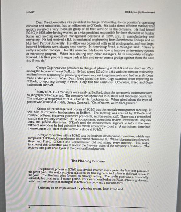 Solved EG\&G, Inc. (A) Condensed In 1974EG8G was enjoying | Chegg.com