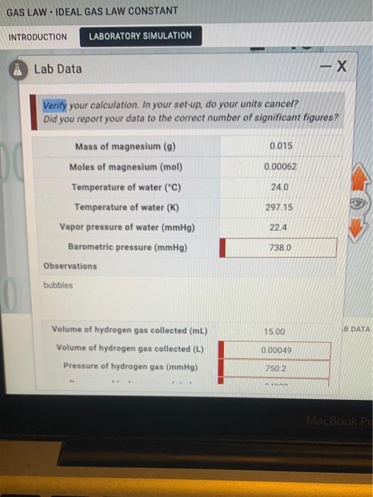 Solved GAS LAW IDEAL GAS LAW CONSTANT INTRODUCTION | Chegg.com