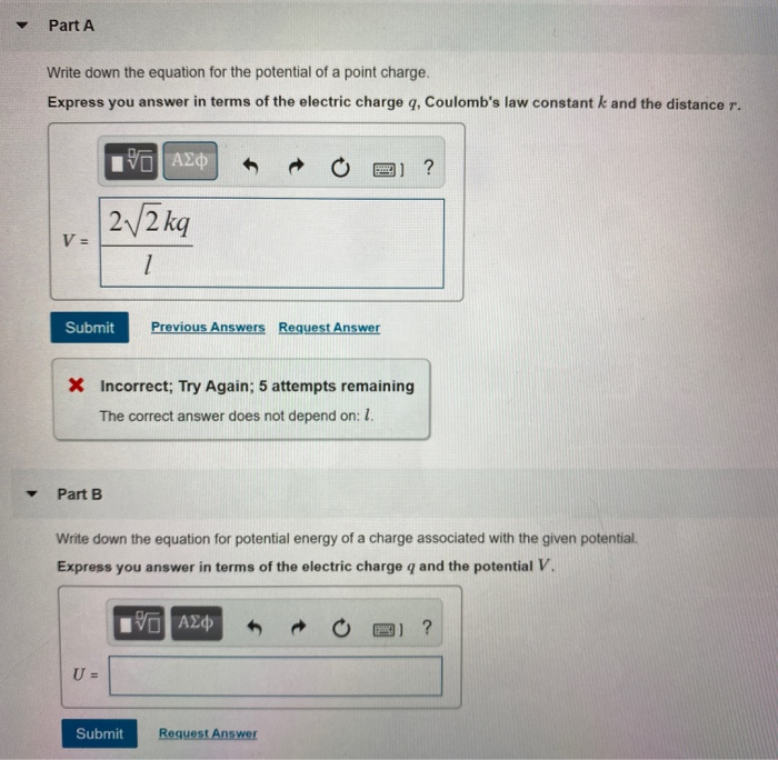 Solved Item 8 Two particles, each having positive charge q, | Chegg.com