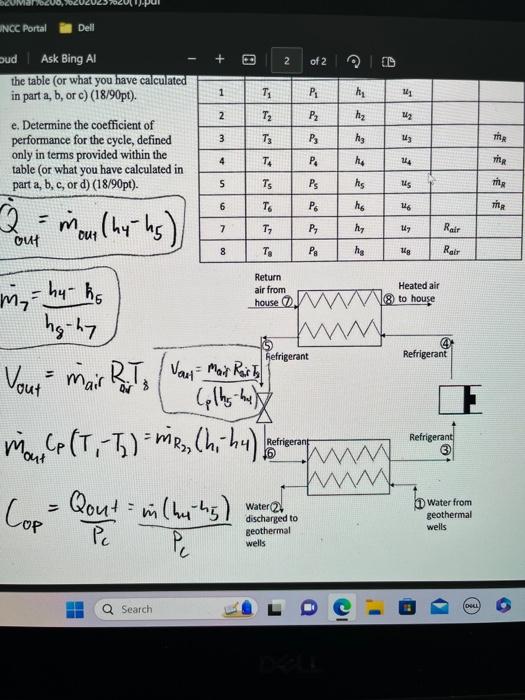 Solved onsider the figure of a geothermal heat pump, | Chegg.com