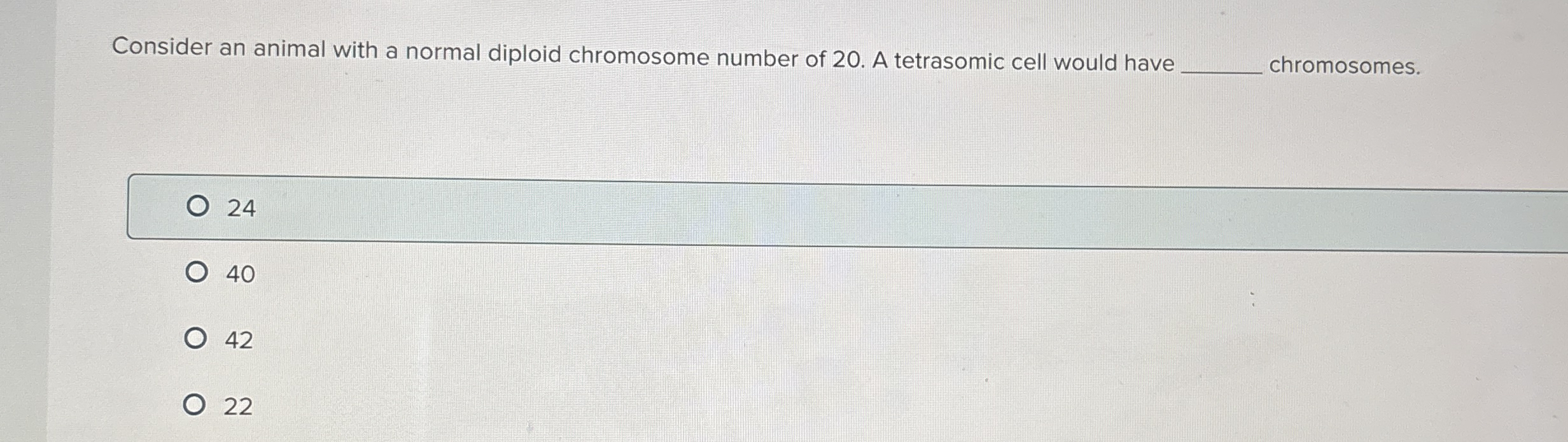 Solved Consider an animal with a normal diploid chromosome | Chegg.com