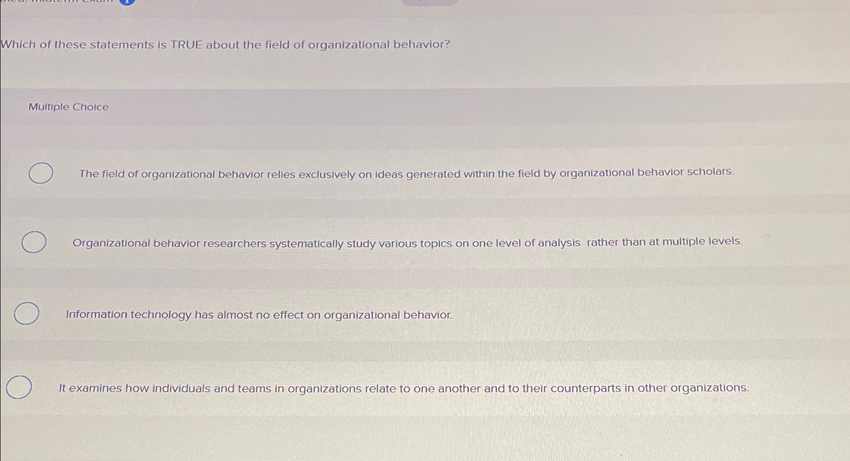 Solved Which of these statements is TRUE about the field of | Chegg.com