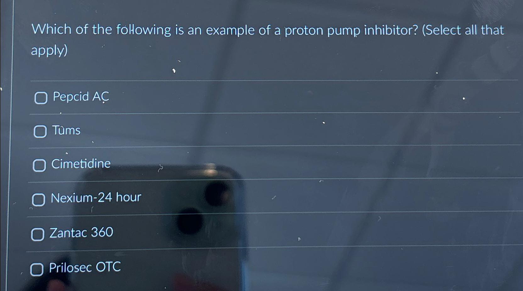 Solved Which of the following is an example of a proton pump | Chegg.com