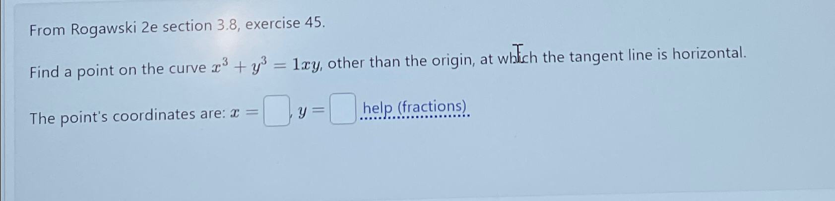 Solved From Rogawski 2e section 3.8, ﻿exercise 45 .Find a | Chegg.com