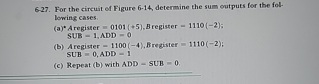 Solved 6-27. ﻿For the circuit of Figure 6-14, ﻿determine the | Chegg.com