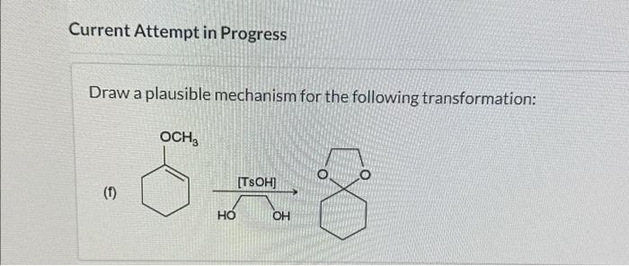 Solved Current Attempt in Progress Draw a plausible | Chegg.com