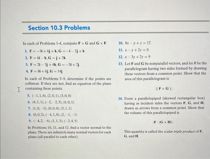 Solved In each of Problems 1-4, compute F×G and G×F. 10. | Chegg.com