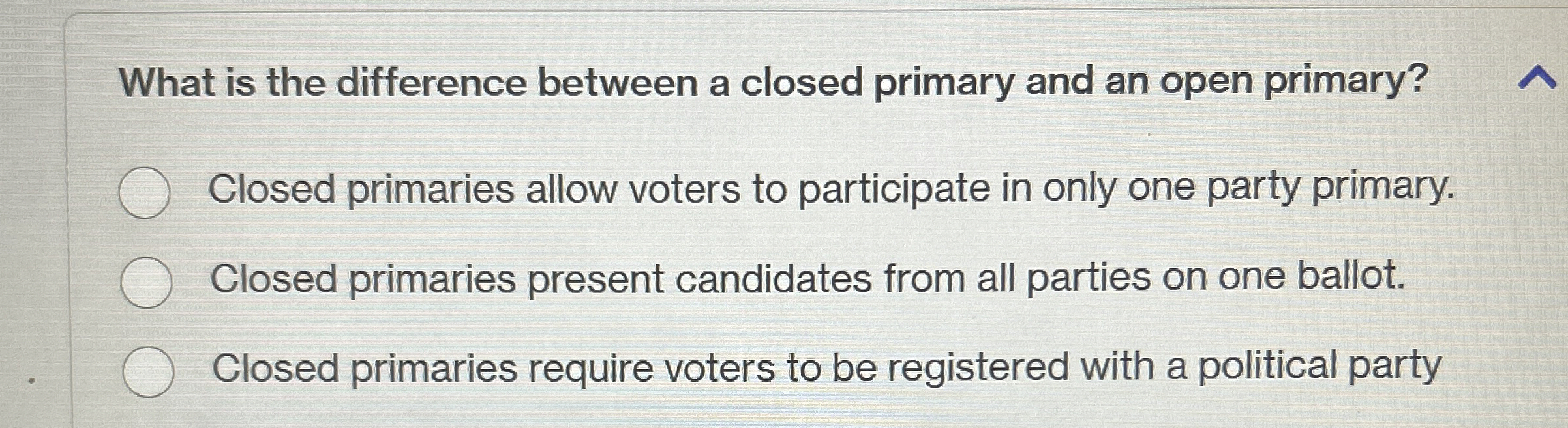 Solved What is the difference between a closed primary and | Chegg.com