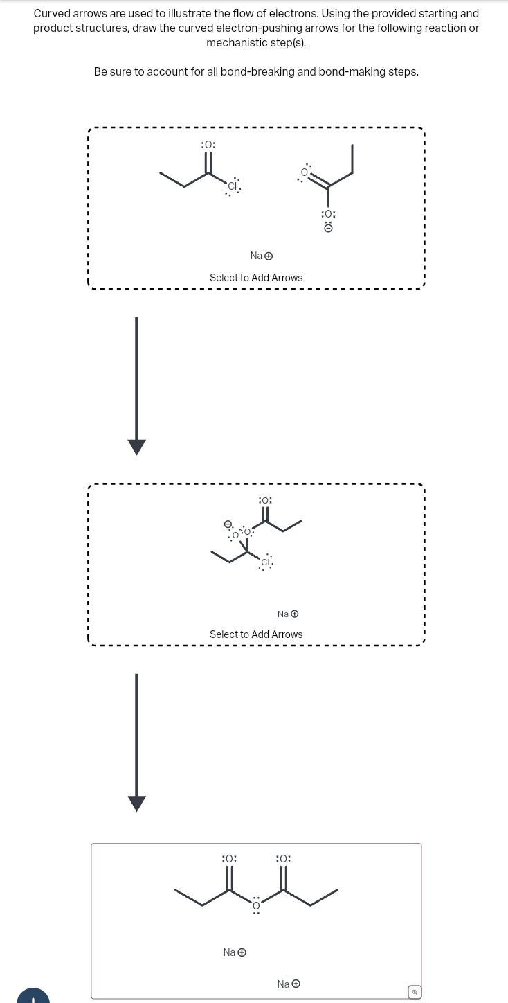 Solved product structures, draw the curved electron-pushing | Chegg.com