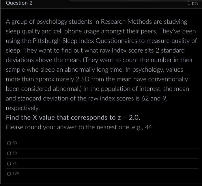 Solved A group of psychology students in Research Methods | Chegg.com