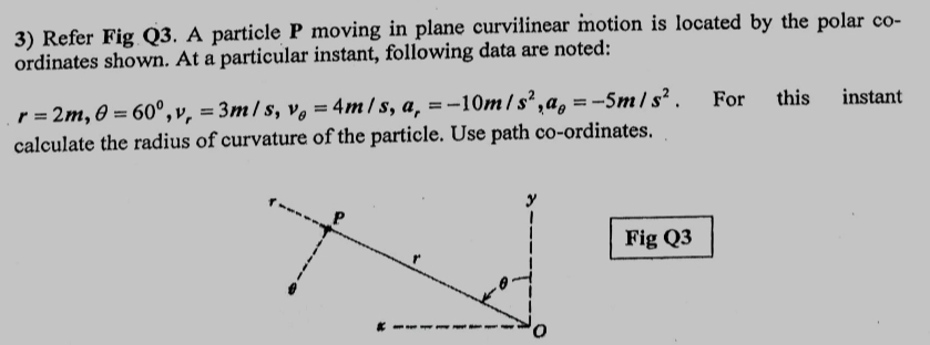 Solved Refer Fig Q3. ﻿A particle P ﻿moving in plane | Chegg.com