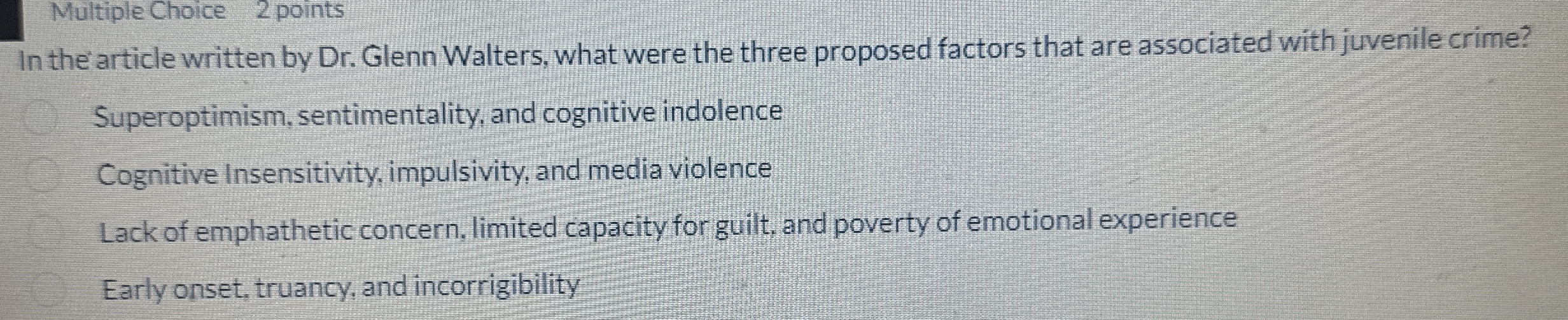 Multiple Choice2 ﻿pointsIn the article written by Dr. | Chegg.com
