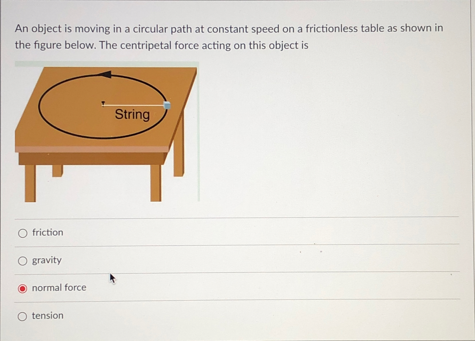 Solved An object is moving in a circular path at constant | Chegg.com