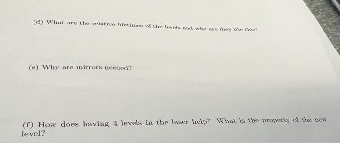 Solved (b) What is population inversion and why is it | Chegg.com