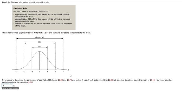 Solved Recall the following informstion about the empirical | Chegg.com