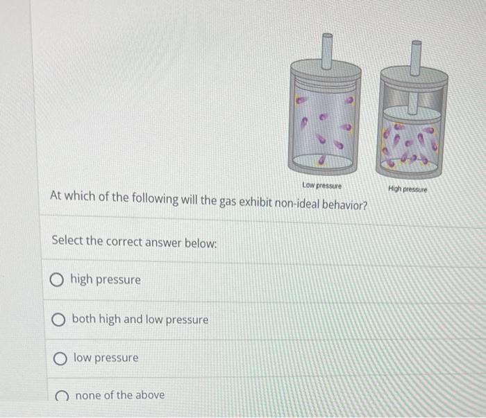 Solved | Low pressure High pressure At which of the | Chegg.com