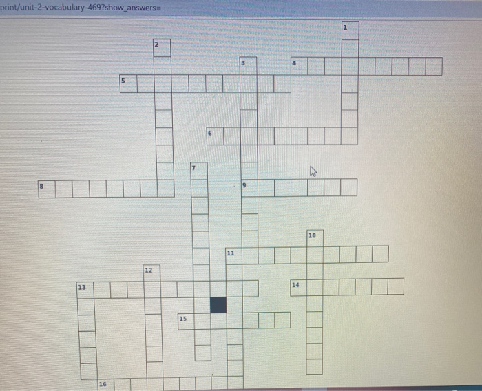 Solved Unit 2 Vocabulary Unit 2 Vocabulary | Chegg.com