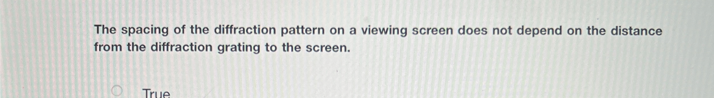 Solved The spacing of the diffraction pattern on a viewing | Chegg.com