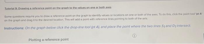 Tutorial 9: Drawing a reference point on the graph to | Chegg.com