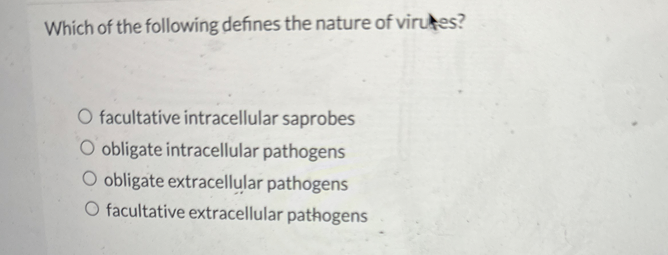 Solved Which of the following defines the nature of | Chegg.com