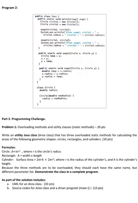 Solved addition, includes the source codes for programs of | Chegg.com