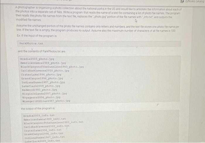 Solved A photographer is organizing a photo collection about | Chegg.com
