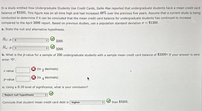 Solved In a study entitled How Undergraduate Students Use | Chegg.com