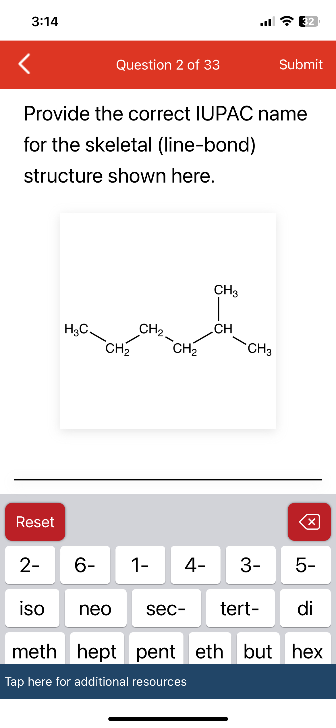 Solved Provide the correct IUPAC namefor the skeletal | Chegg.com