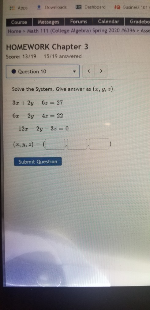 Solved Course Messages Forums Calendar Gradebool Home > Math | Chegg.com