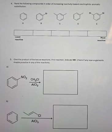 Solved 4) ﻿Rank the following compounds in ooder of | Chegg.com