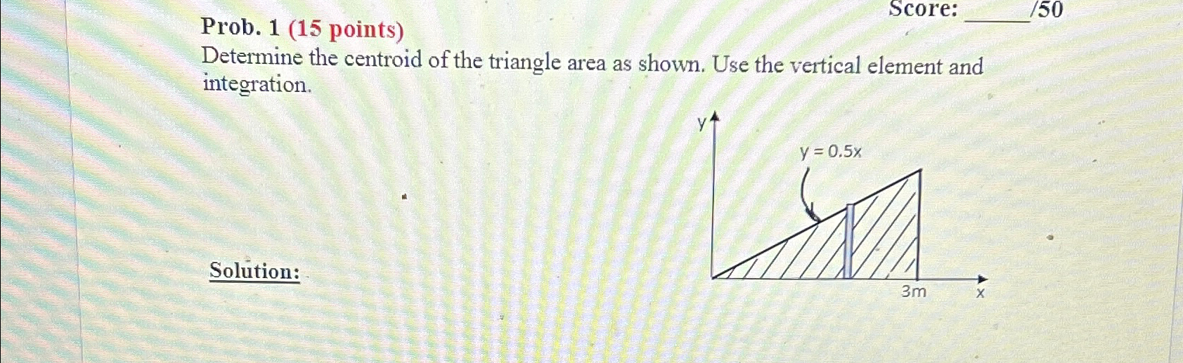 Solved Prob. 1 (15 ﻿points)Determine the centroid of the | Chegg.com