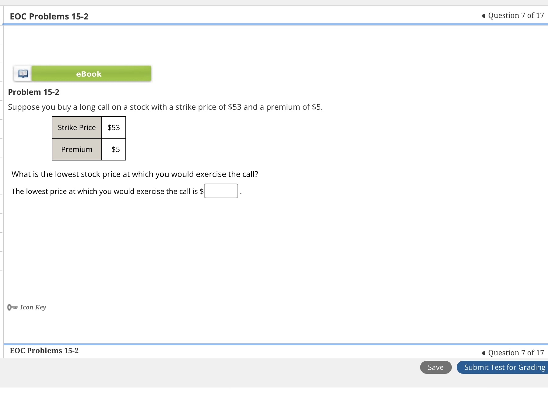 Solved EOC Problems 15-2Question 7 ﻿of 17eBookProblem | Chegg.com
