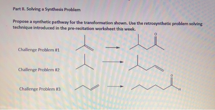 Solved Part II. Solving a Synthesis Problem Propose a | Chegg.com