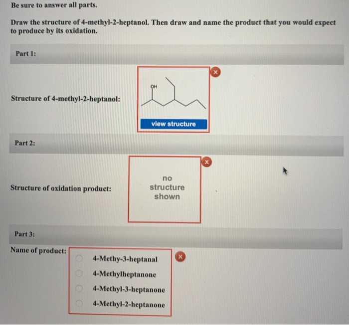 Solved Be sure to answer all parts. Draw the structure of | Chegg.com