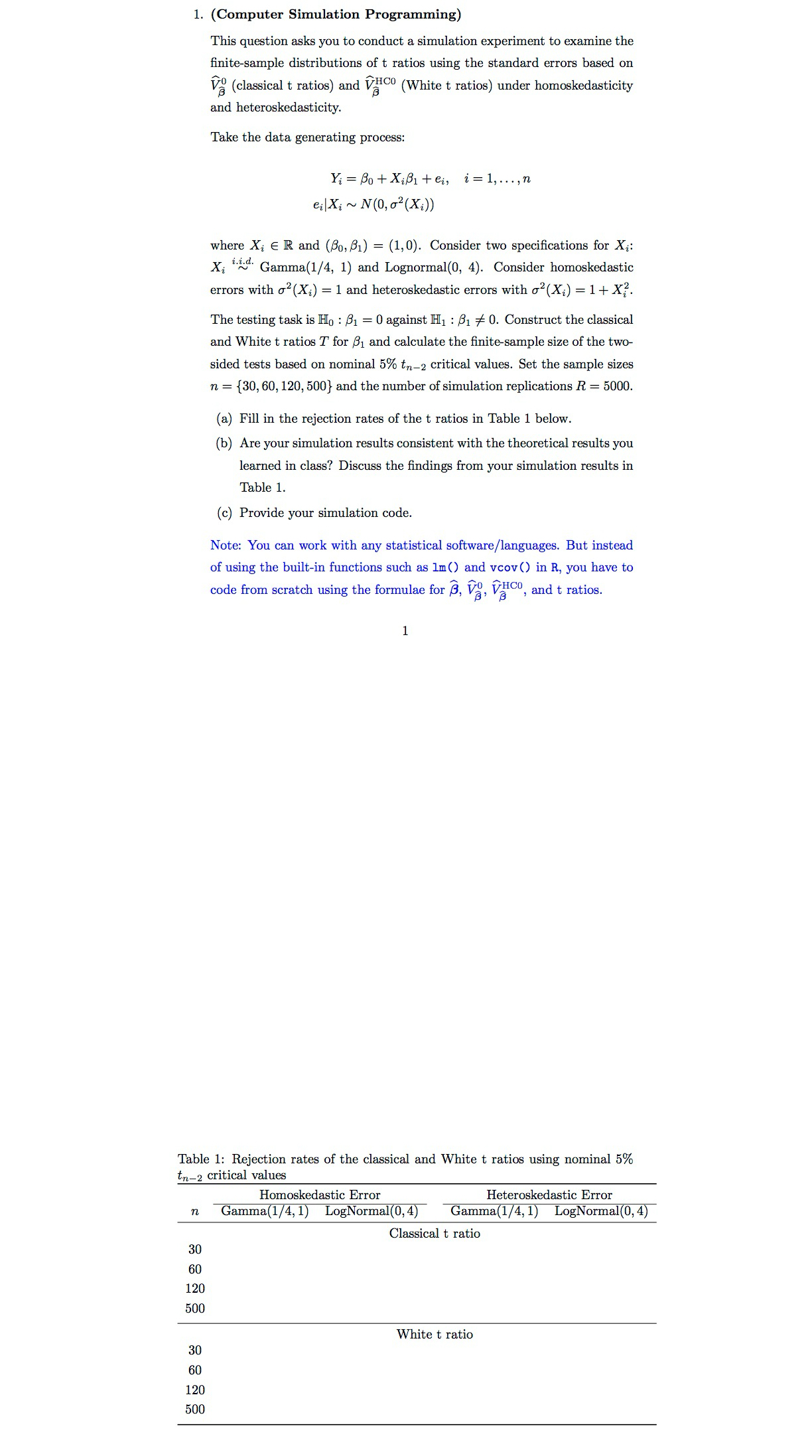 Solved (Computer Simulation Programming)This question asks | Chegg.com