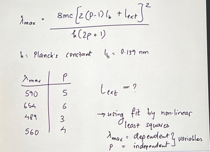 Solved Amax Amaz 590 h: Planck's constant 654 489 560 8mc 2 | Chegg.com