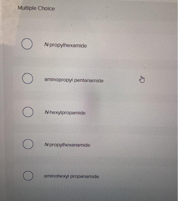 Solved What is the IUPAC name of the compound shown? | Chegg.com