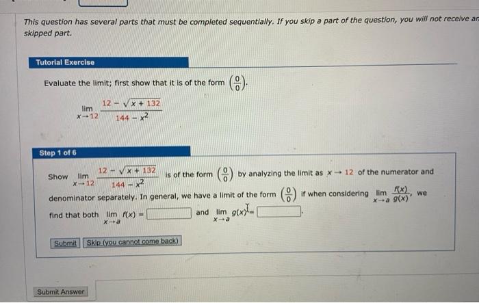 Solved This question has several parts that must be | Chegg.com