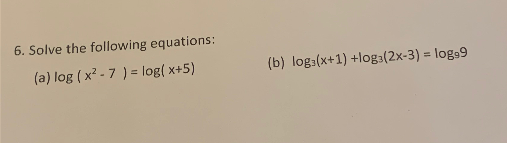 Solved Solve the following | Chegg.com
