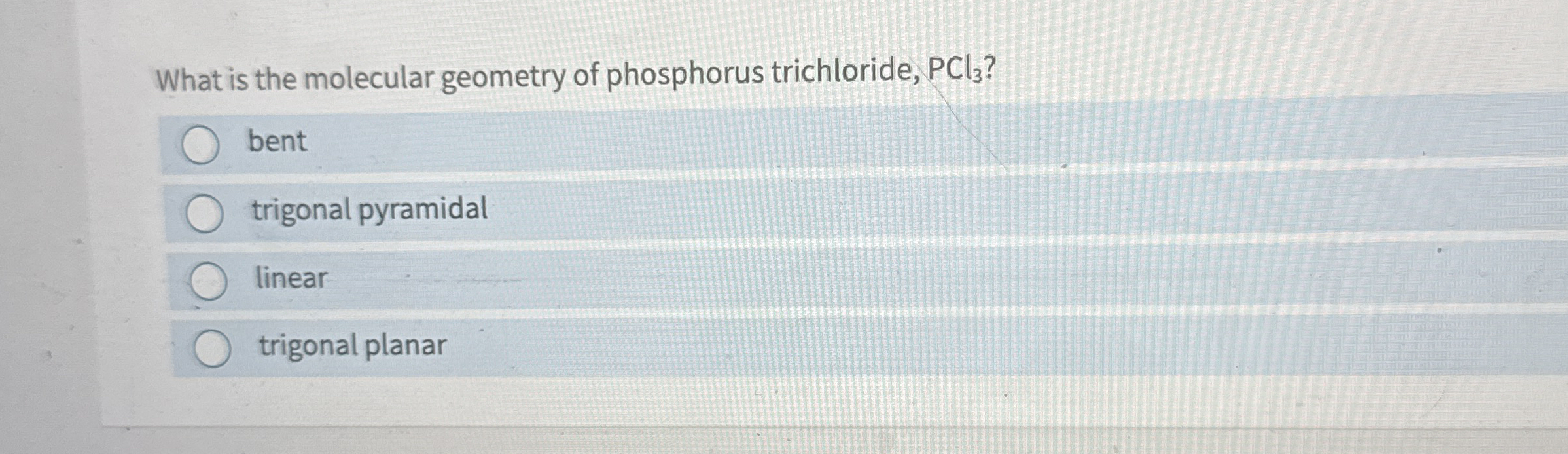 Solved What is the molecular geometry of phosphorus | Chegg.com