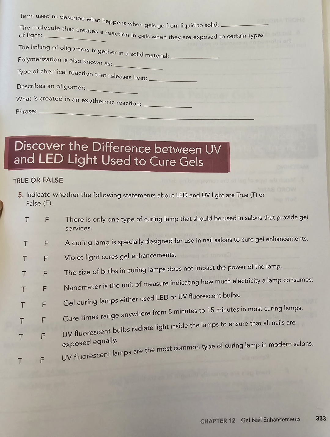 Solved Term used to describe what happens when gels go from | Chegg.com