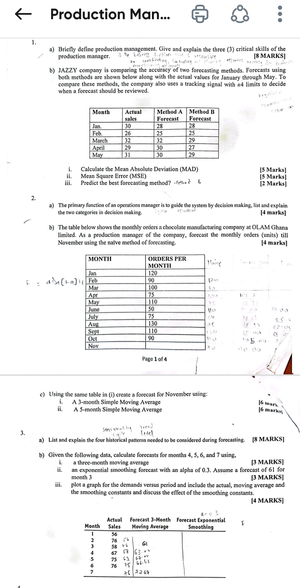 3.12.Production Man...a) ﻿Briefly define production | Chegg.com