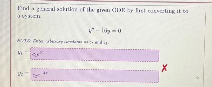 Solved Find a general solution of the given ODE by first | Chegg.com