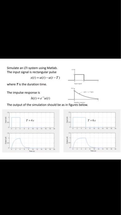 Solved Simulate an LTI system using Matlab. The input signal | Chegg.com
