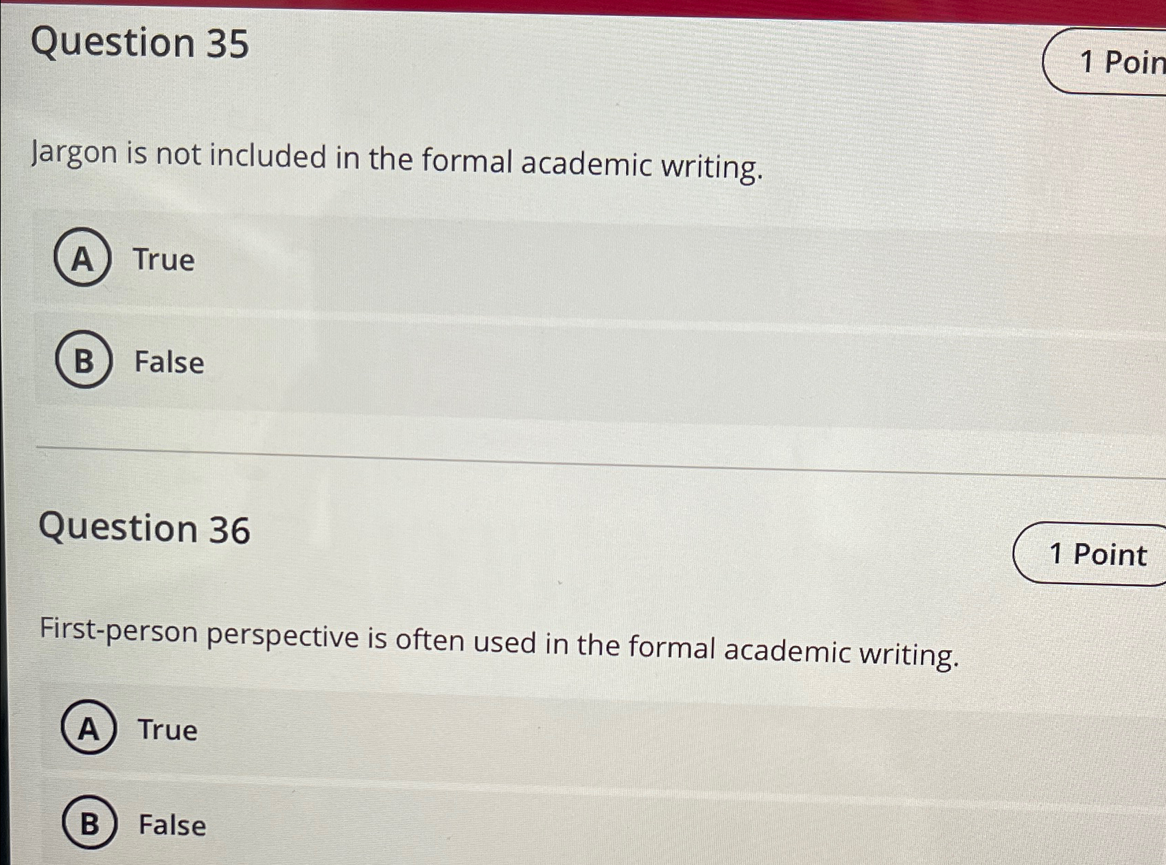Solved Question 351 ﻿PoinJargon is not included in the | Chegg.com