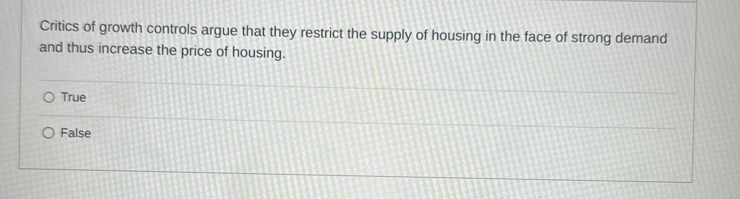 Solved Critics of growth controls argue that they restrict | Chegg.com