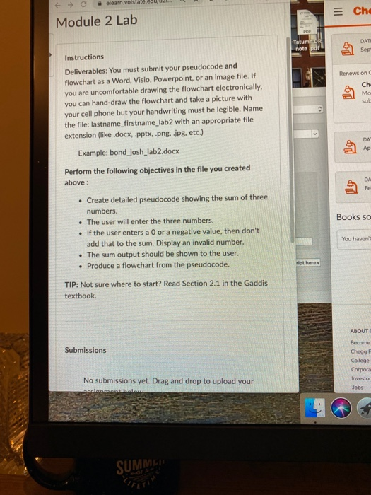 Solved elearn.volstate E Cho Module 2 Lab Tatum DR note ! | Chegg.com