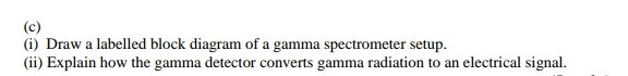 Solved (1) Draw a labelled block diagram of a gamma | Chegg.com