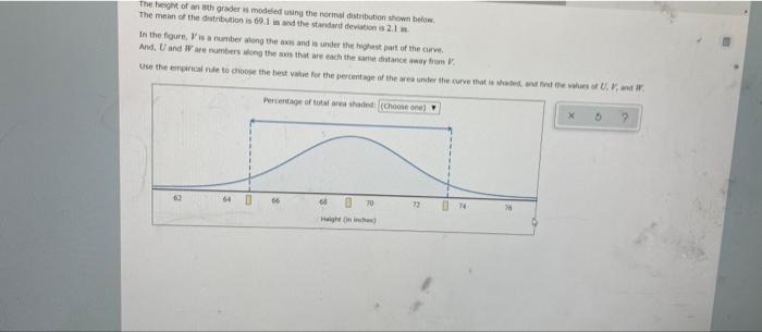 Solved The height of an 8th grader is modeled using the | Chegg.com
